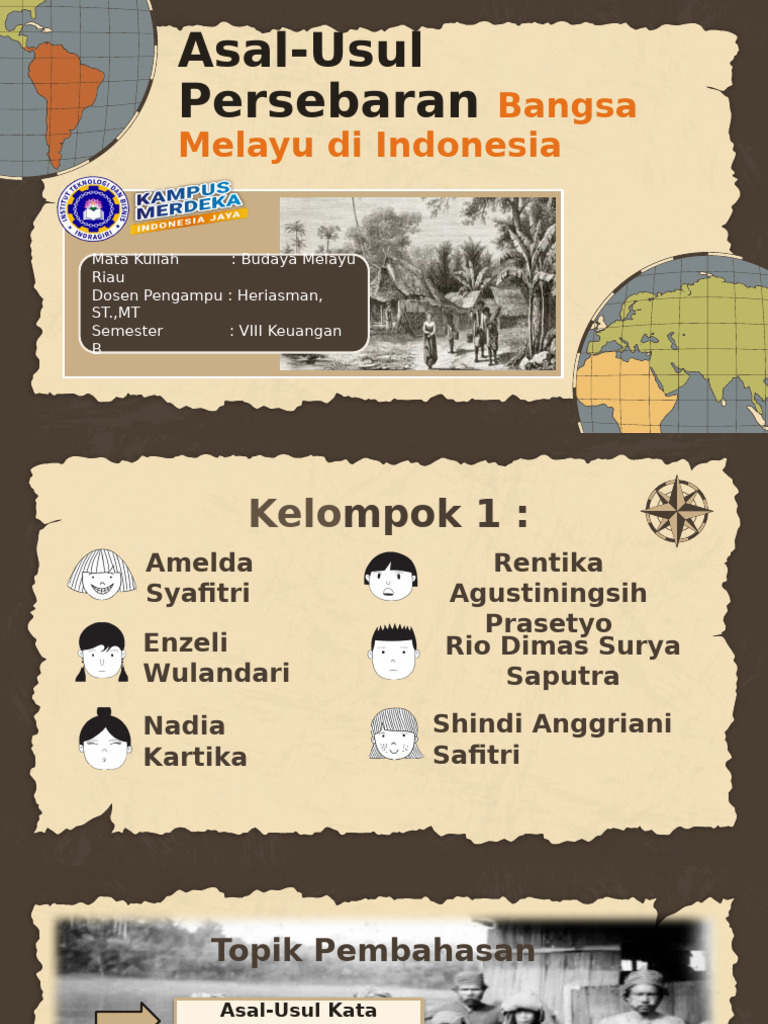 Kel.1 BMR Asal-usul persebaran bangsa melayu di indonesia | PDF