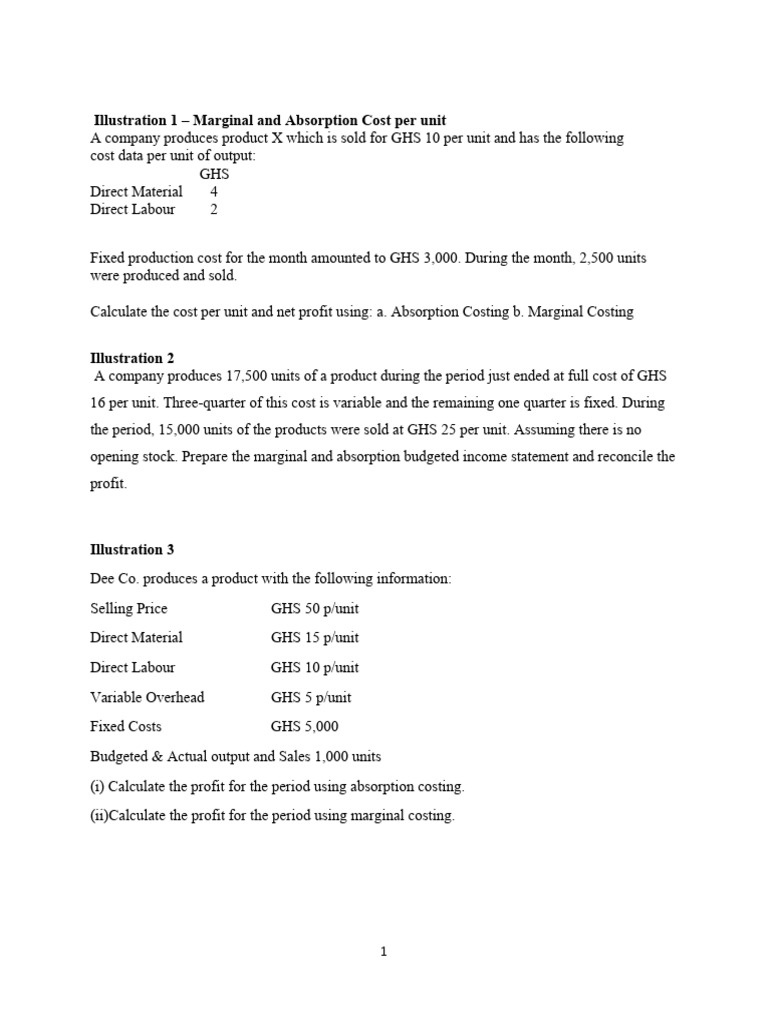 Costing Techniques - Illustrations | PDF | Cost Of Goods Sold | Cost
