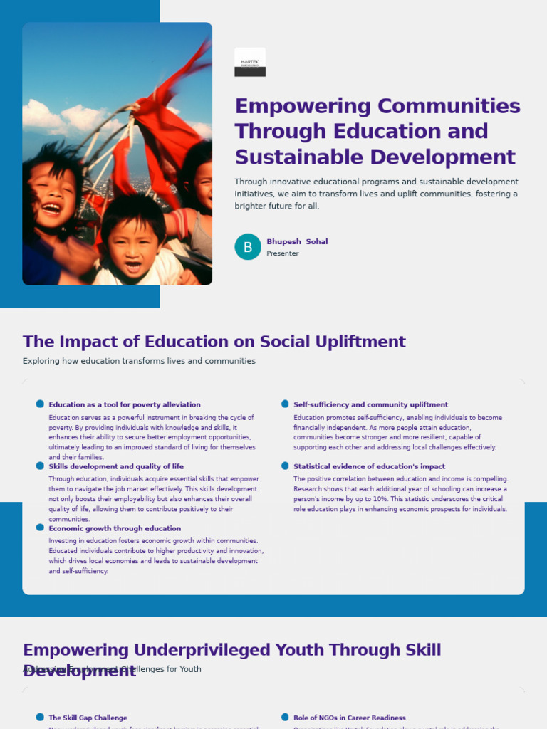 Empowering Communities Through Education and Sustainable Development ...