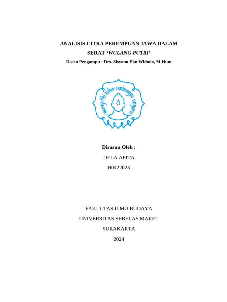 ANALISIS CITRA PEREMPUAN JAWA DALAM | PDF
