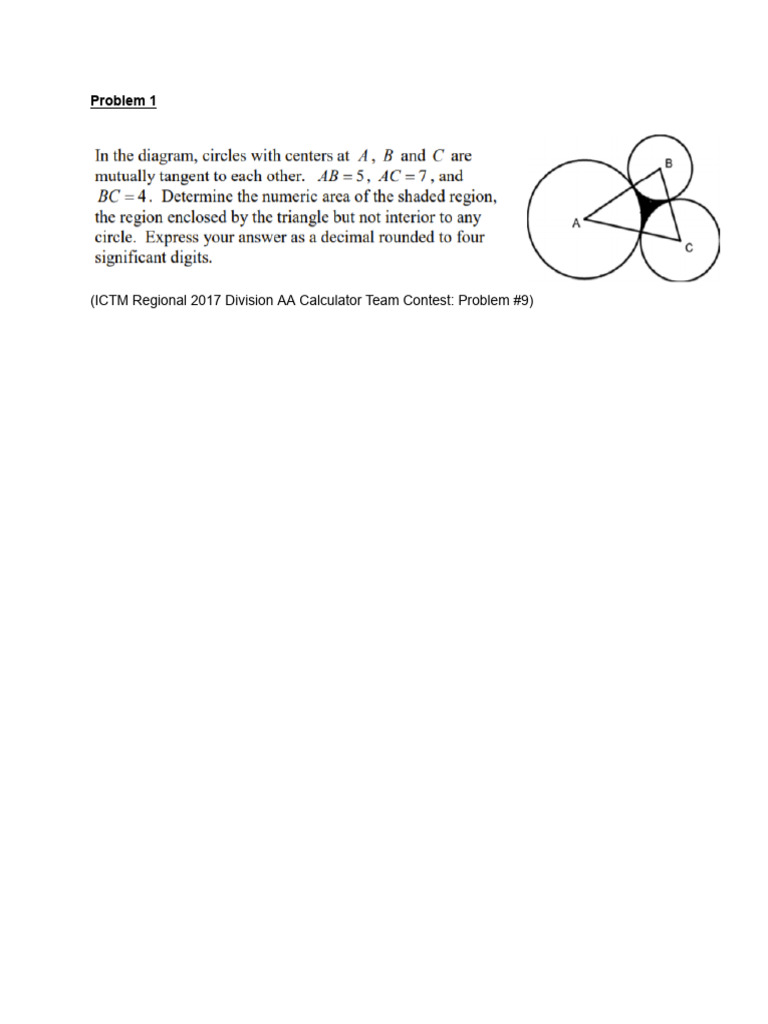 Triangle Solver Problem | PDF