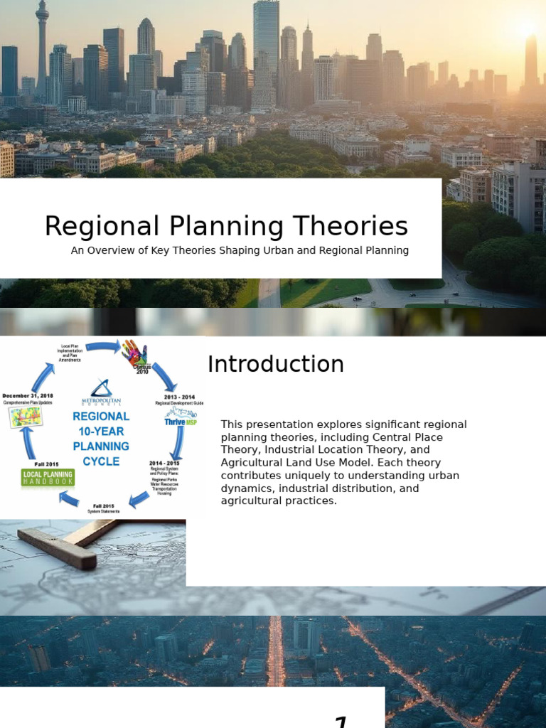 Shwetank - Regional Planning Theories | PDF | Market (Economics ...