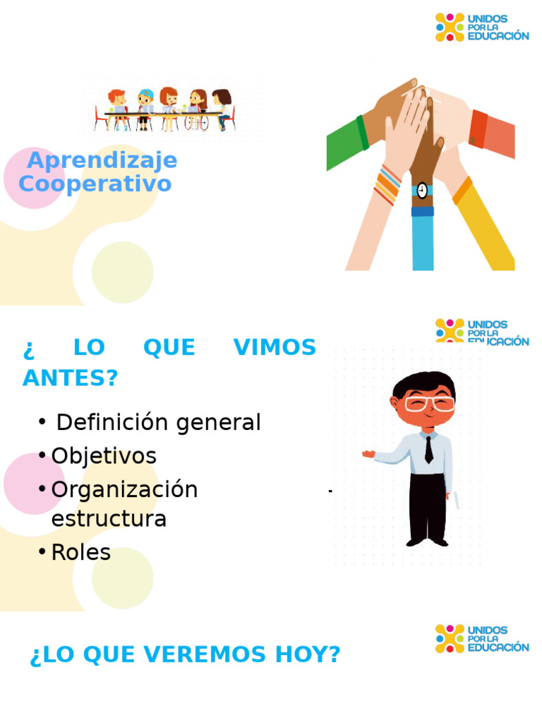 Organización y Roles en Aprendizaje Cooperativo | PDF | Salón de clases ...