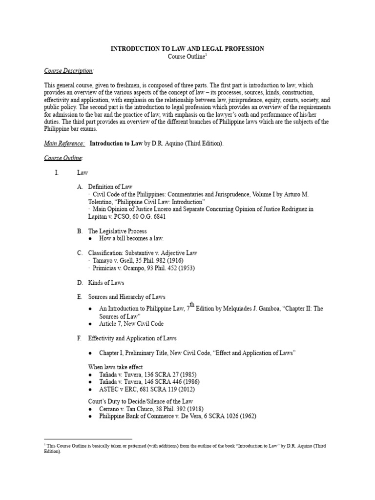 Introduction to Law and Legal Profession | PDF | Taxes | Labour Law