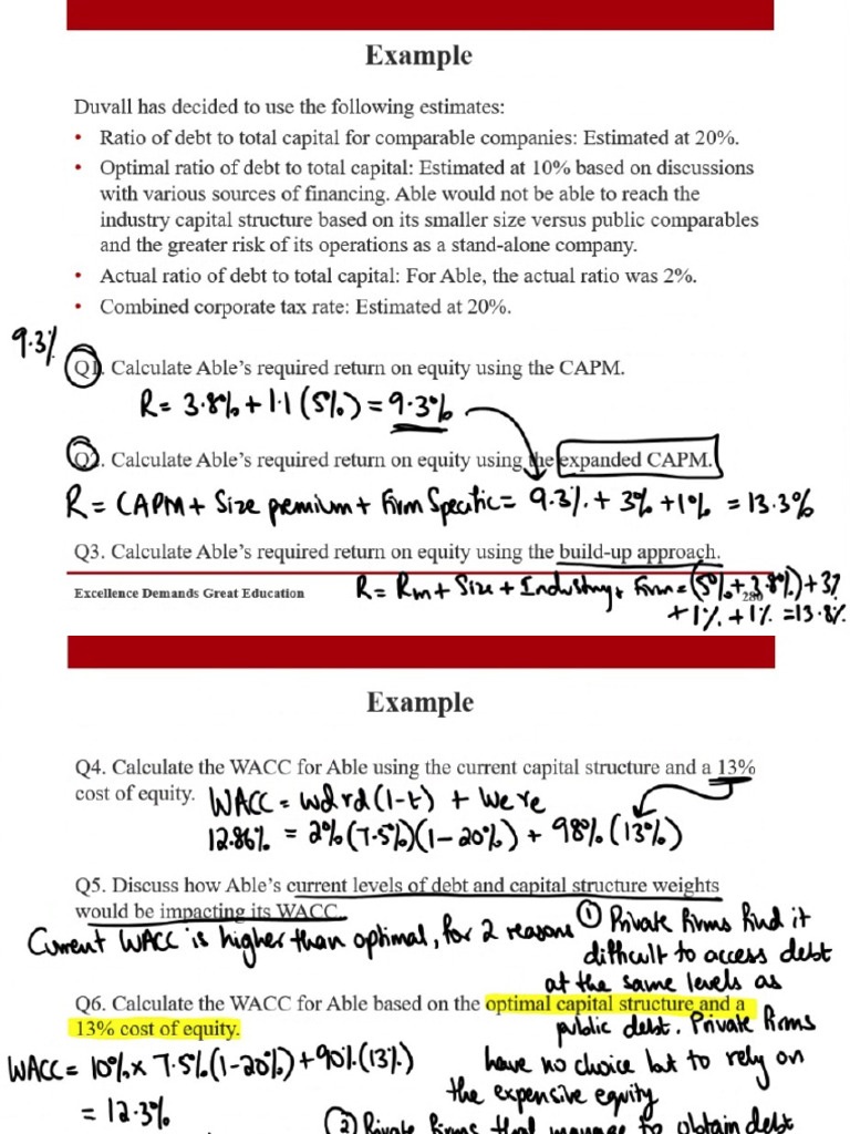 Private Equity - Example On Pages 279-280 | PDF