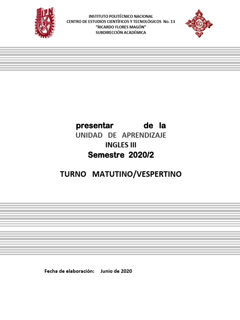 Guía Inglés IPN | PDF | Lingüística | Comunicación