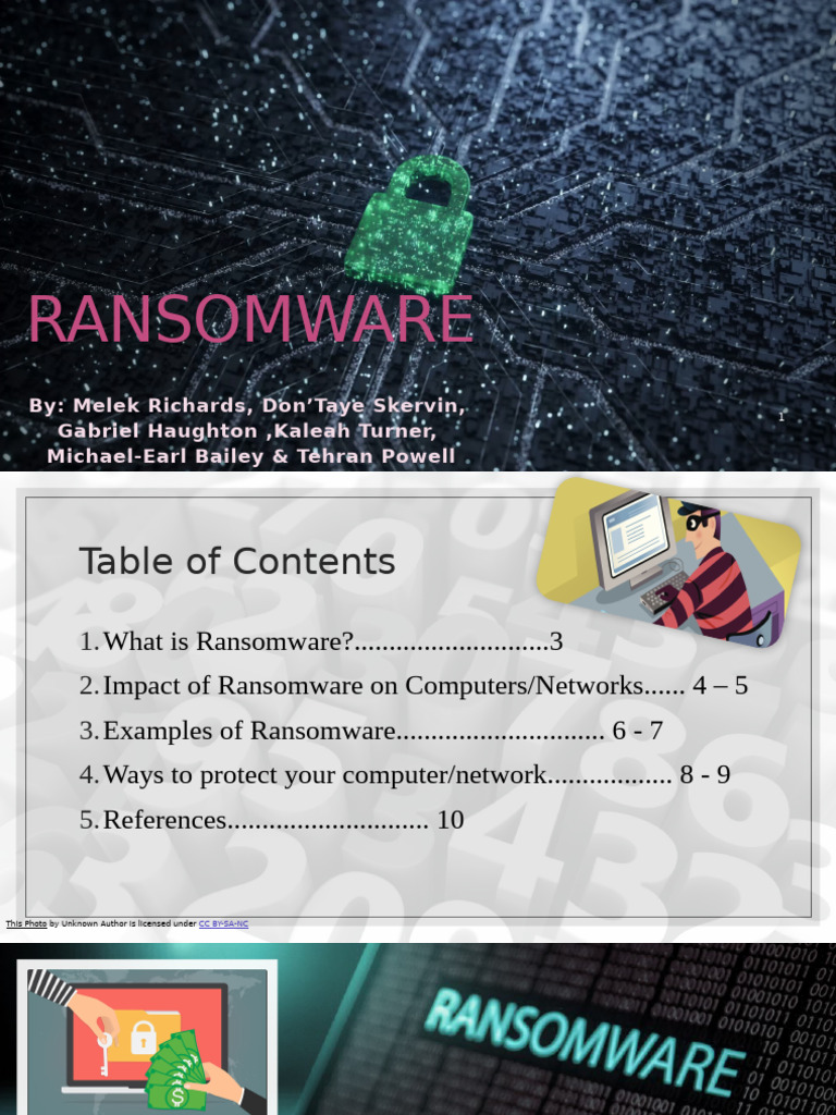 IT Presentation RansomWare | PDF | Ransomware | Malware