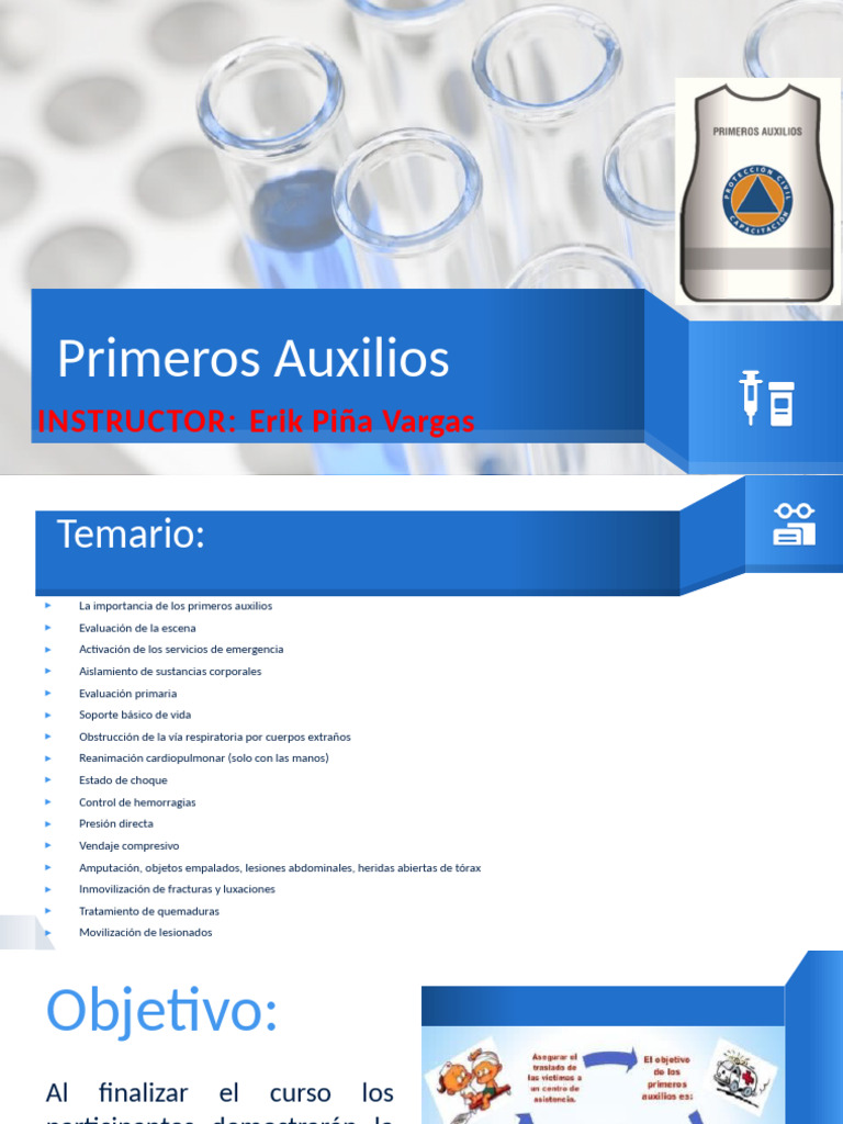 Curso Pa Basico 2023 | PDF | Primeros auxilios | Herida