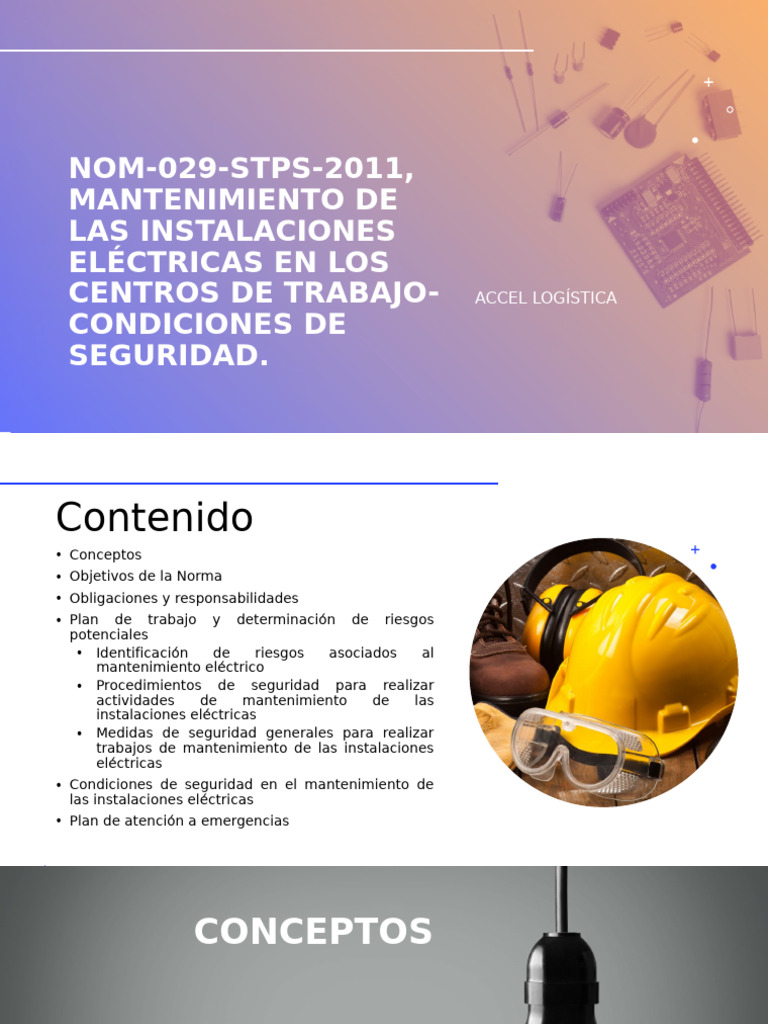 NOM-029-STPS-2011, Mantenimiento de Las Instalaciones | PDF | Electricidad | Corriente eléctrica
