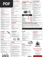 Kota Joe Menu 2025 | PDF | Hamburgers | French Fries