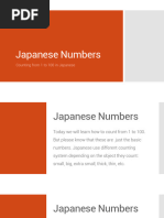 Nihongo-Counting Numbers | PDF