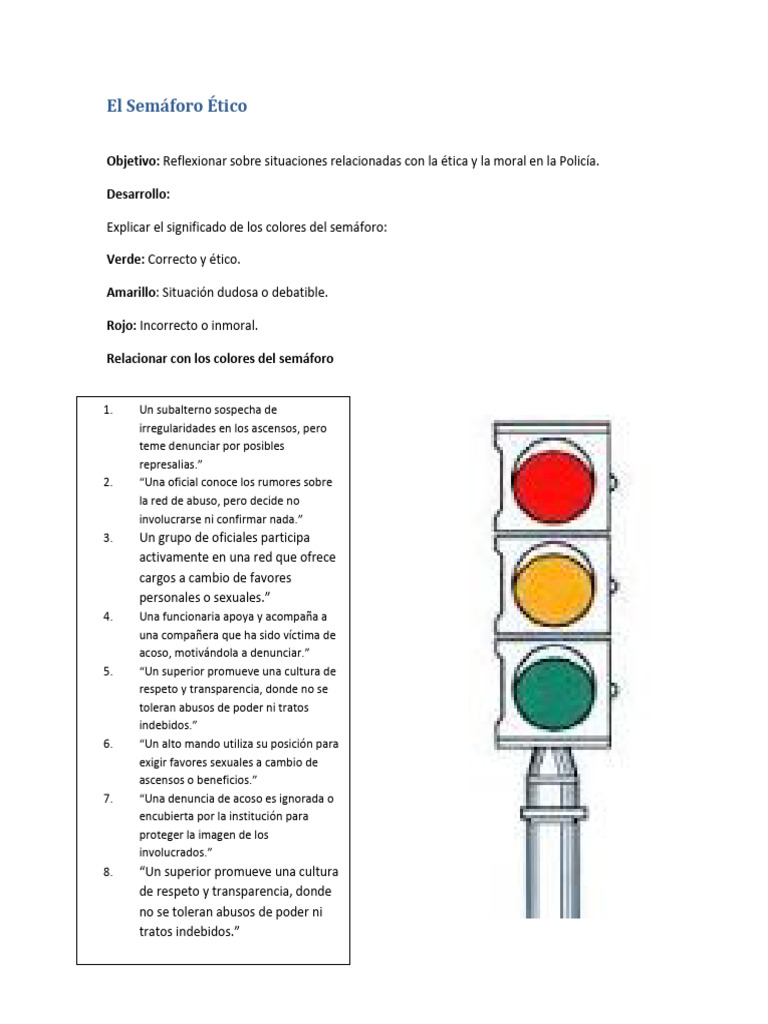 El Semáforo Ético | PDF