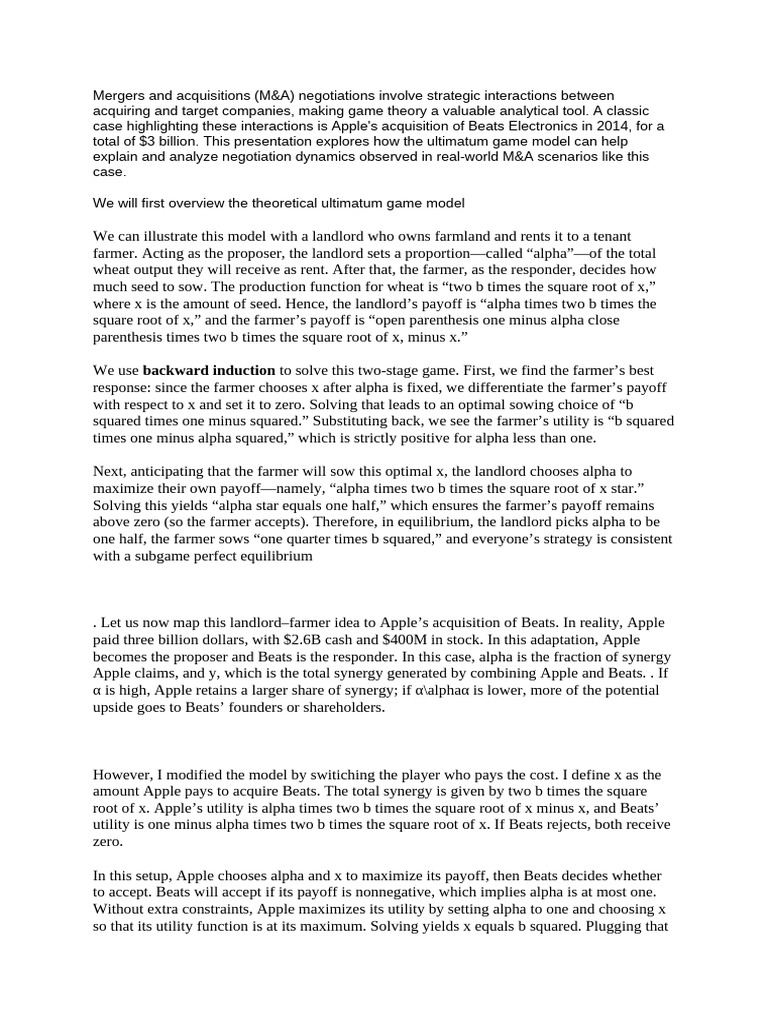 Mergers and Acquisitions | PDF | Economics | Economies