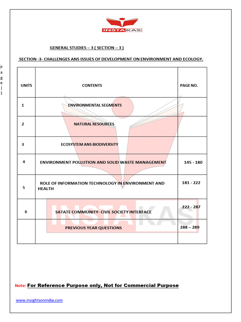 Ecology Mains | PDF | Wildlife | Natural Environment