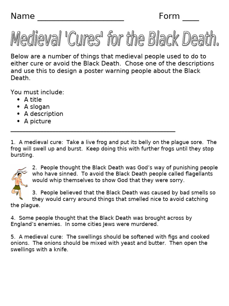 Black Death Poster Cures HWK | PDF