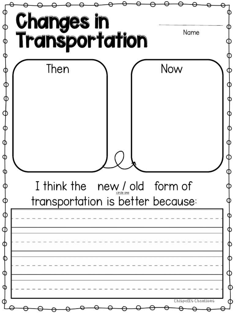 Changes in Transportation: Then Now | PDF