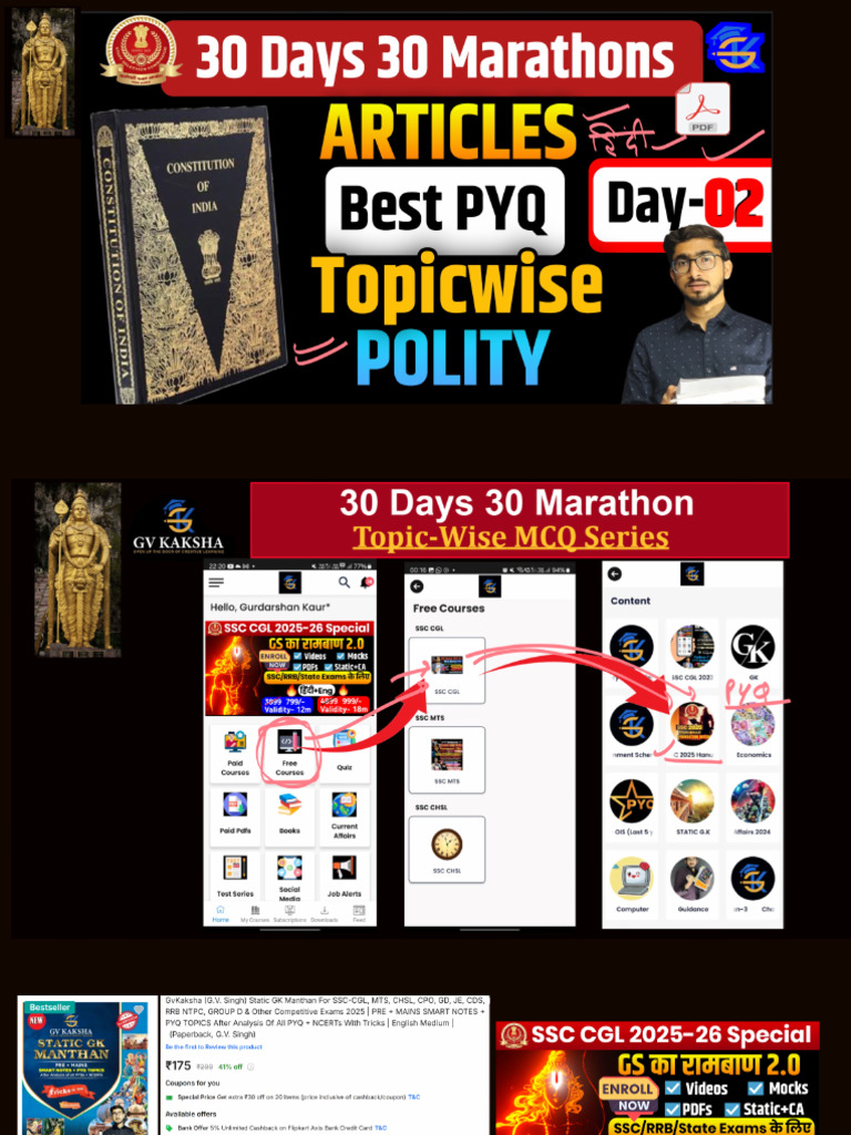 Polity Class 2- Articles by GvKaksha | PDF