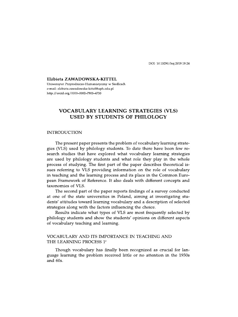 Vocabulary_learning_strategies_VLS_ | PDF