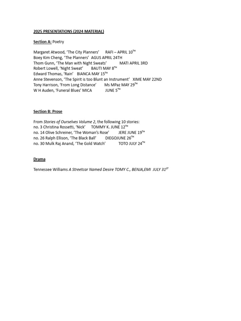 2025 Presentations | PDF