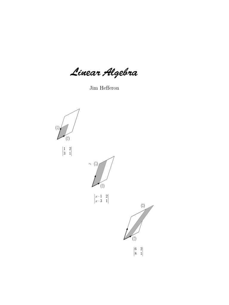 Jim Hefferon - Linear Algebra | PDF | System Of Linear Equations ...