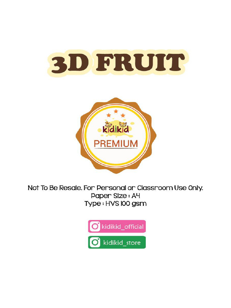 3D Fruit Part 2 | PDF