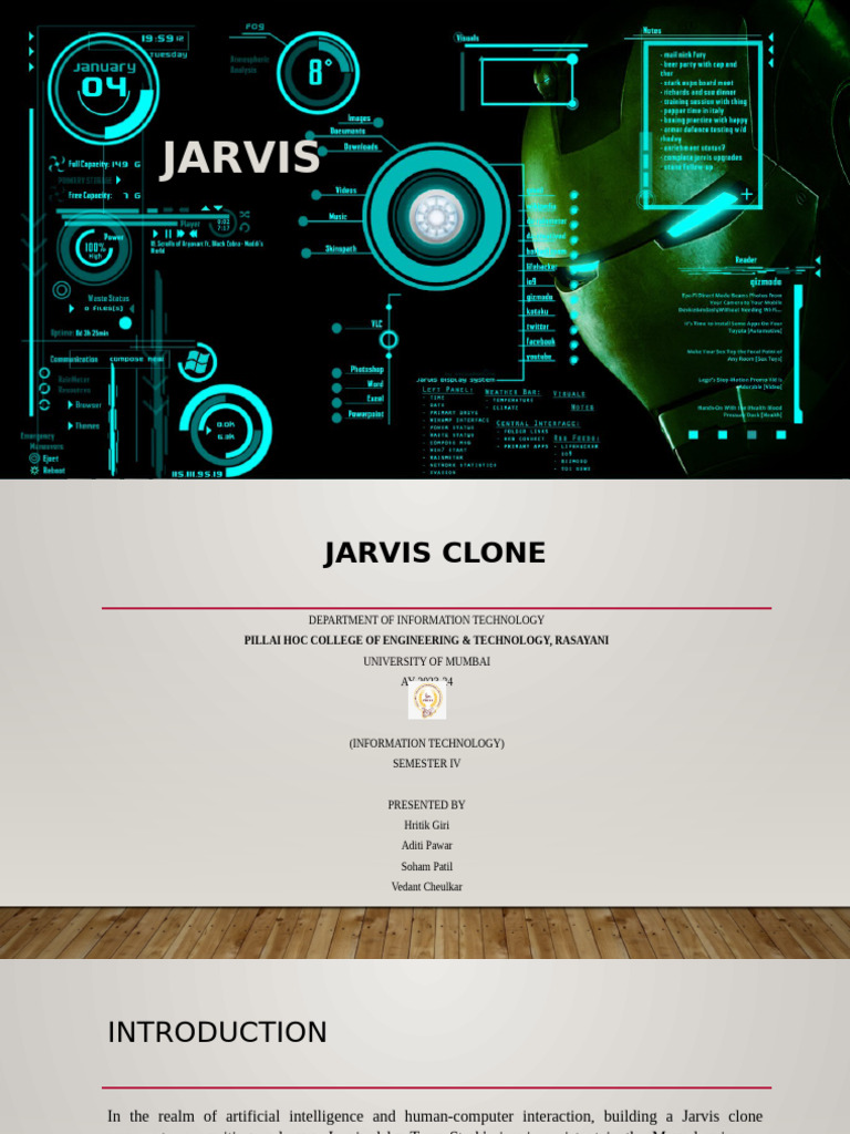 Jarvis Clone Final-1 | PDF | Python (Programming Language) | Speech Recognition