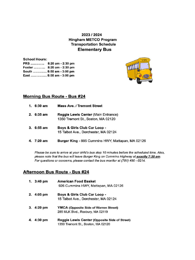 Horario Autobus | PDF