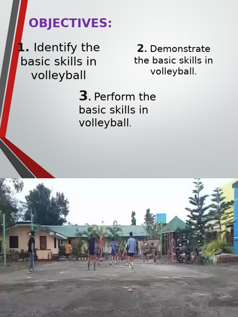 Basic Skills in Volleyball | PDF | Volleyball | Sports Equipment