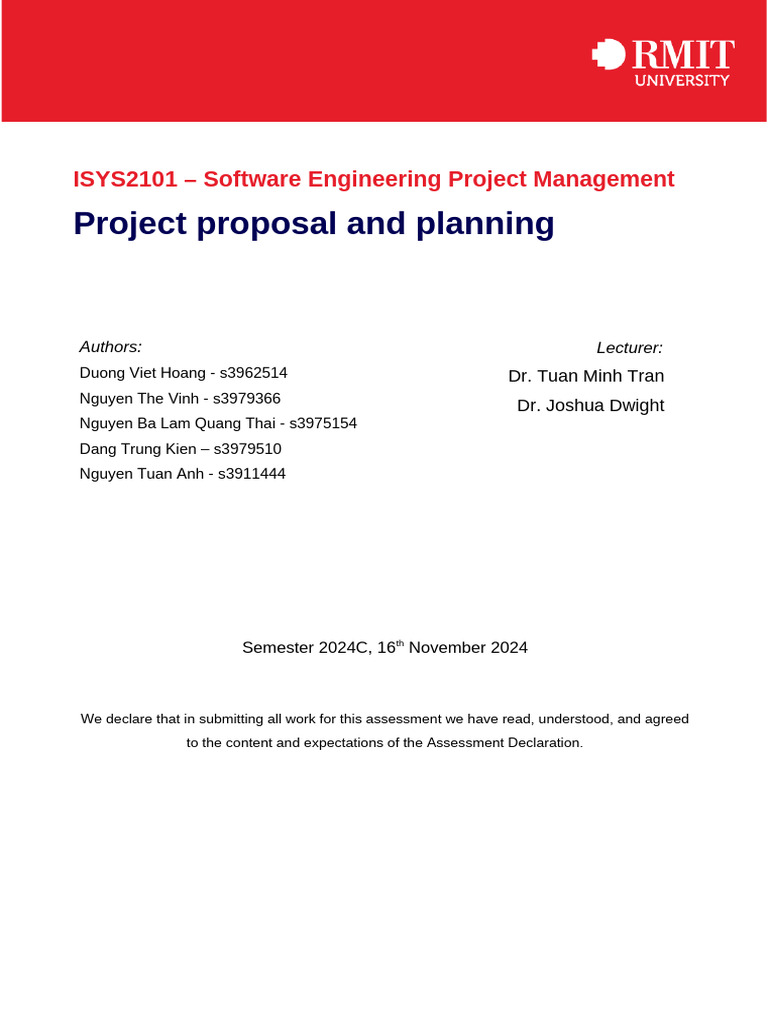 Assignment 1 - Template-Project-Proposal-And-Plan | PDF | Databases | World Wide Web