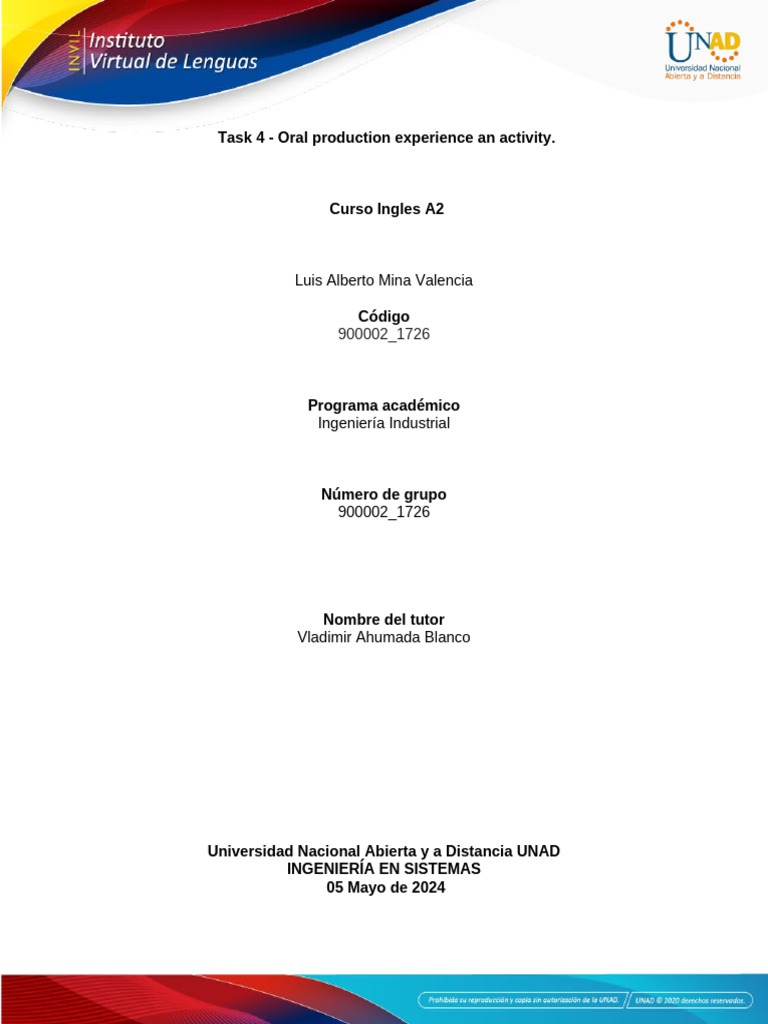 Plantilla de Entrega Task 4 | PDF