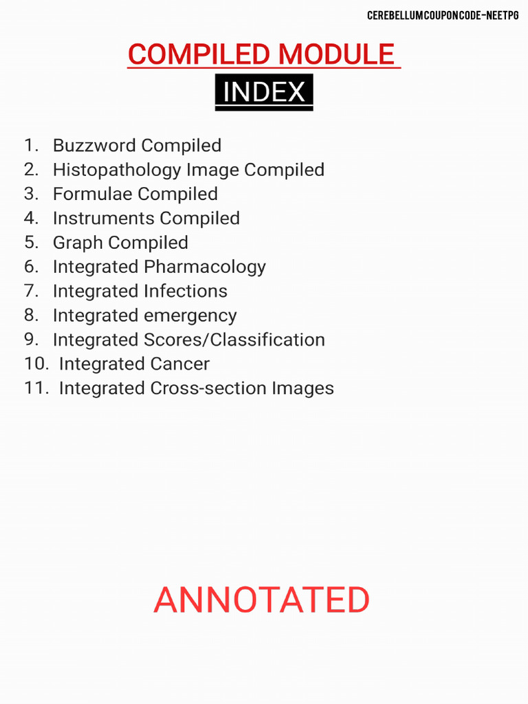 BTR COMPILED MODULE Annotated @Cerebellumneetpg | PDF | Life Sciences ...