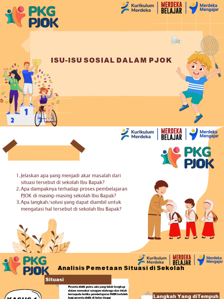 1.4.d. Tugas Lakukan Modul 1.4 Isu-Isu Sosial Dalam Pembelajaran Pjok Saepulloh, PKG PJOK | PDF