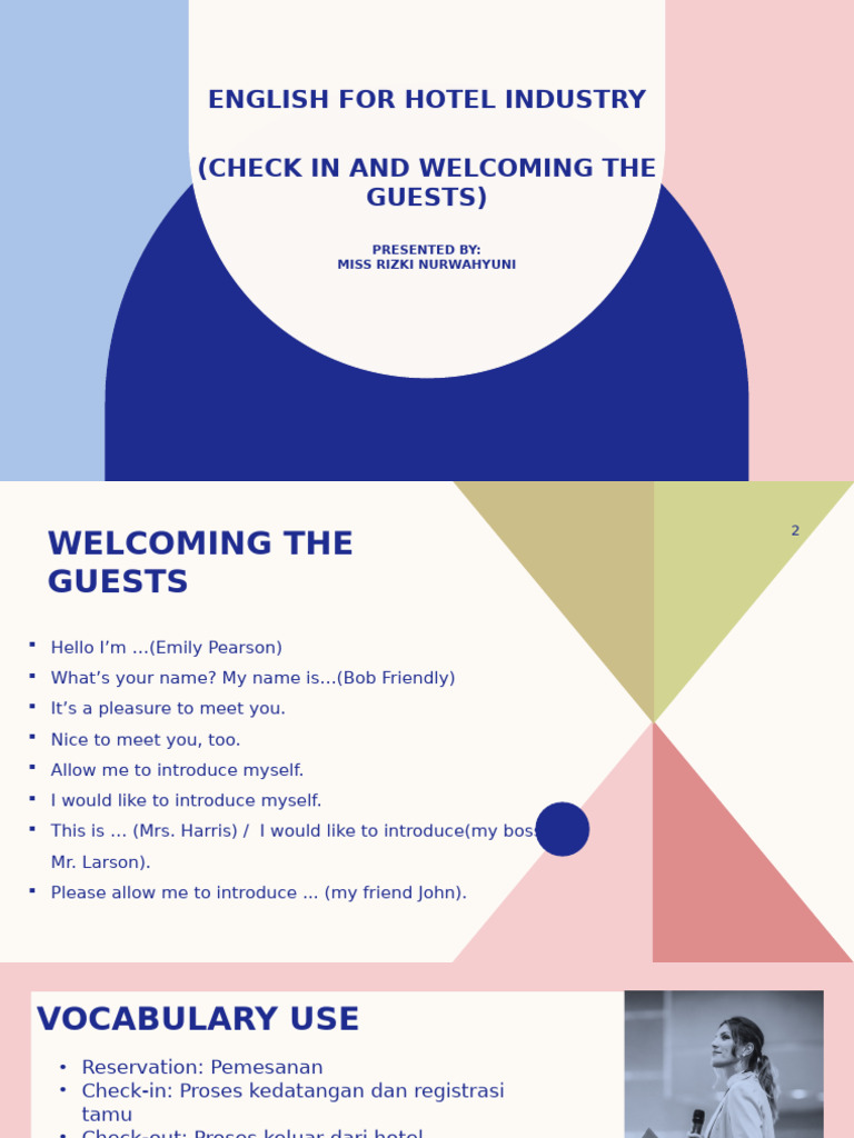 English for Hotel Check-In Procedures | PDF | Hotel | Hospitality Industry