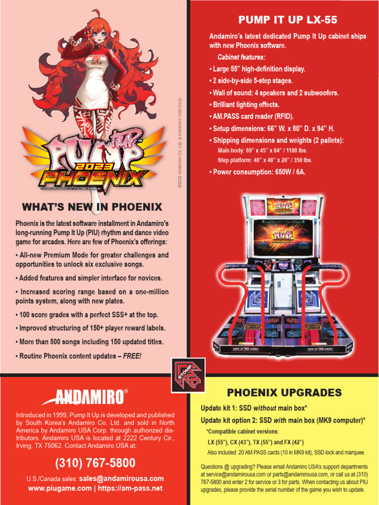 Pump It Up Phoenix US Leaflet Single | PDF | Computing