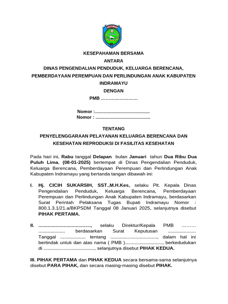 MOU OPD KB DENGAN PMB_FINAL | PDF