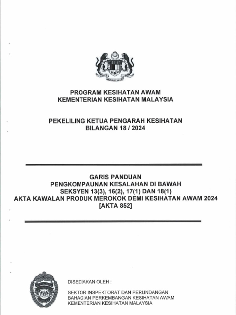 GP Pengkompaunan Akta 852 | PDF