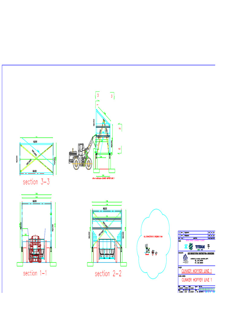 CLINKER HOPPER STEEL DWG-Model | PDF