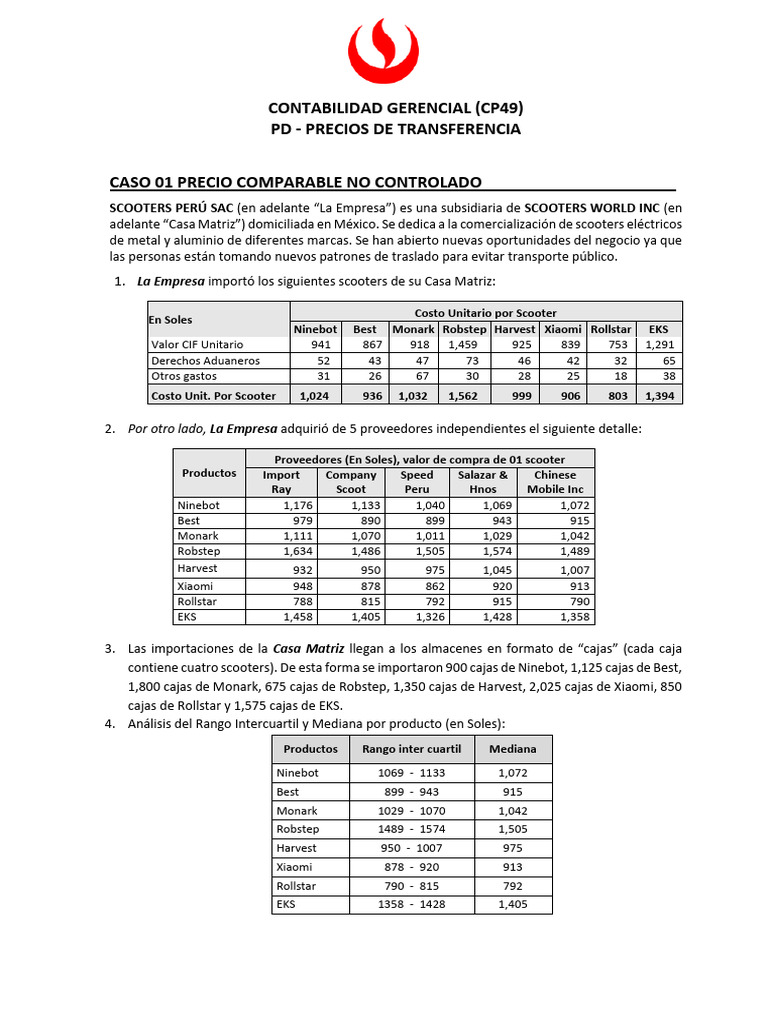 CP49 PD03 - Precios de Transferencia | PDF | Impuestos | Impuesto sobre ...
