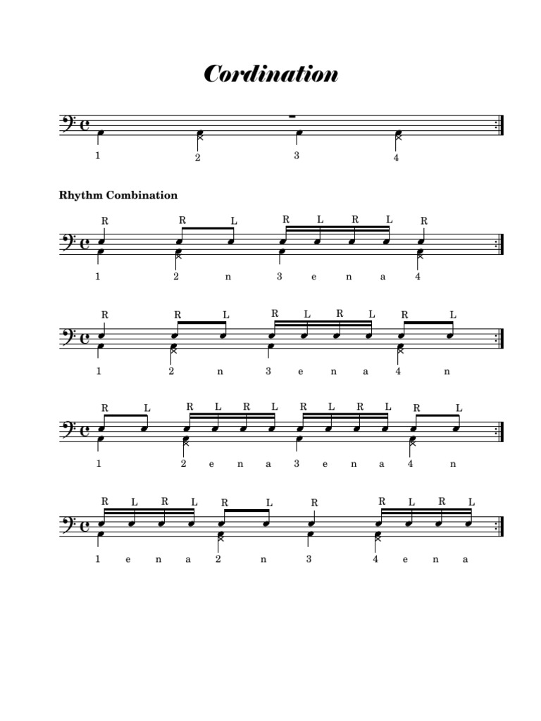 Cordination & Rhythm Combination | PDF