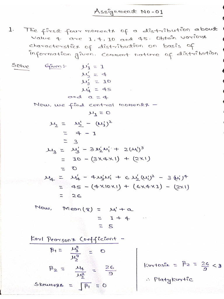 Math Assignment-1 | PDF