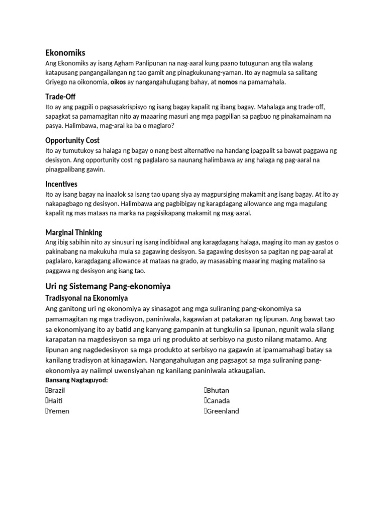 Grade 9 AP Reviewer | PDF