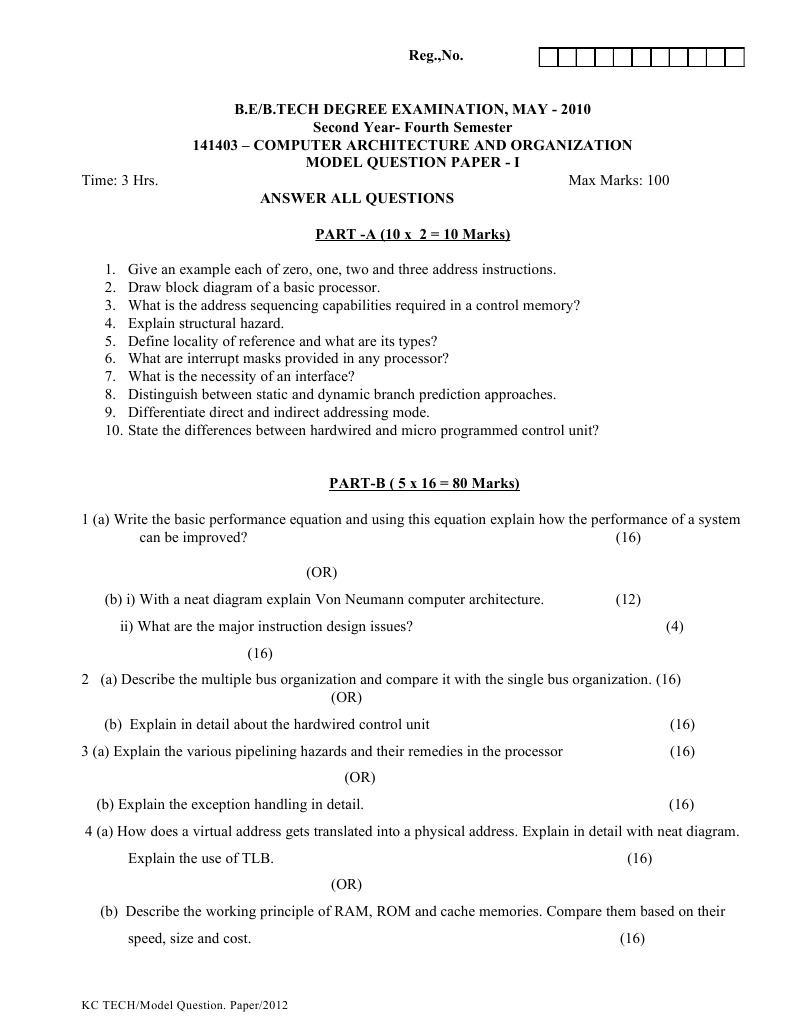 Computer Architecture and Organization | PDF | Cpu Cache | Central Processing Unit