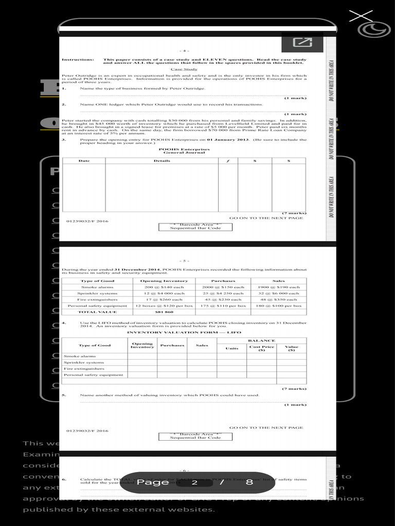 CSEC Principles of Accounts CXC Prep | PDF | Inventory | Financial Services
