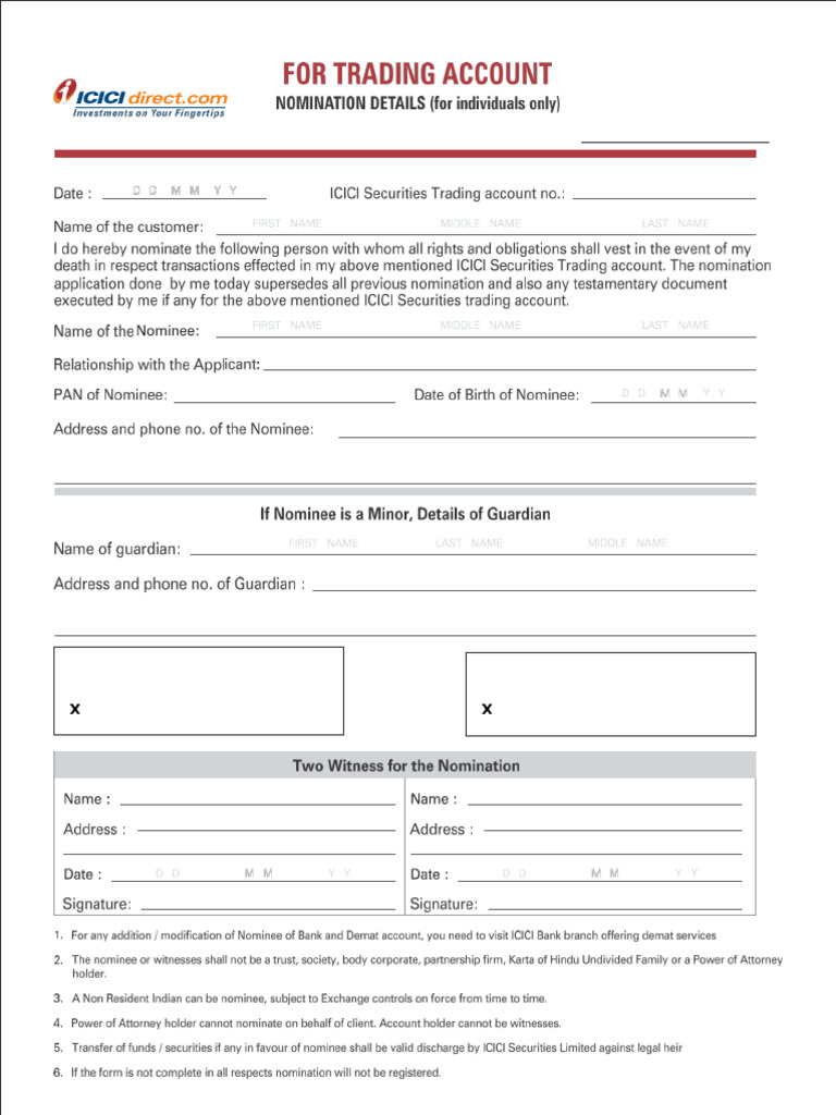 Trading Nomination Letter Version Jan 2019 | PDF