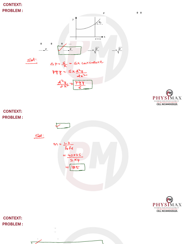 Physimax Problem Set Overview | PDF | Liquids | Physical Phenomena