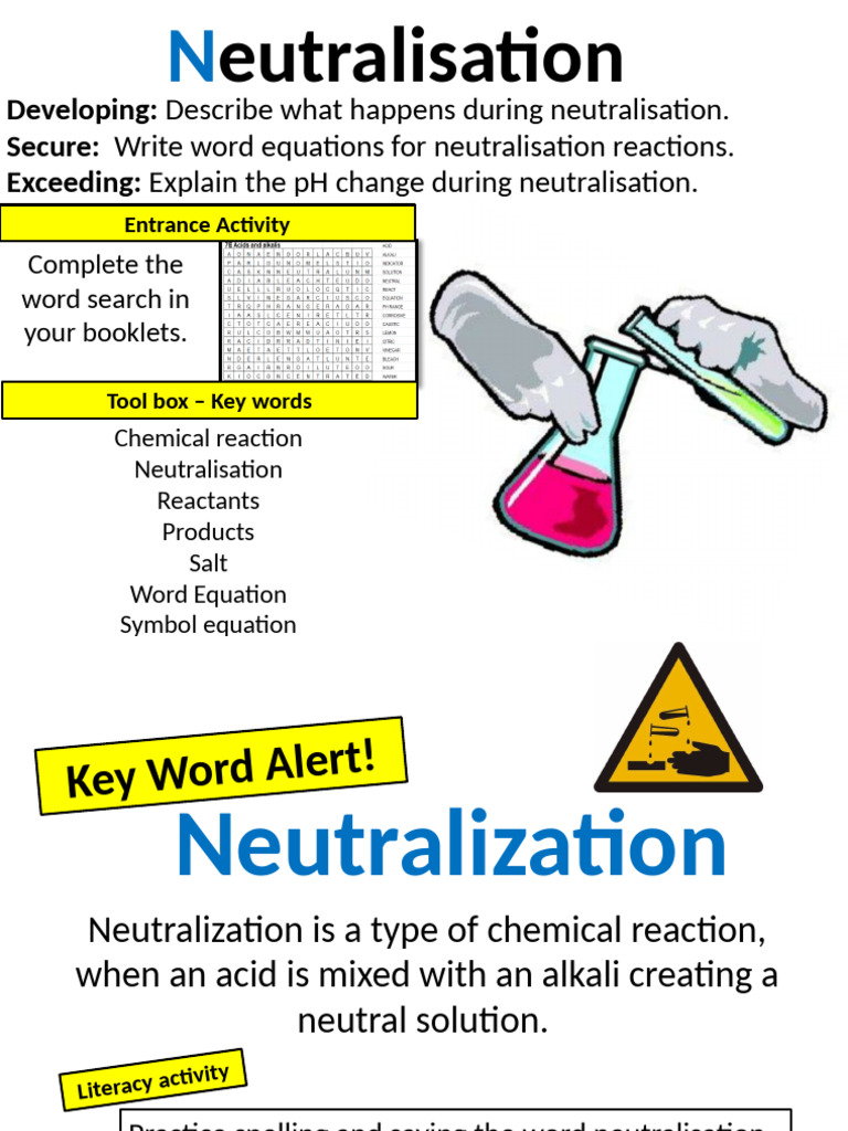 Lesson 5 Neutralisation | PDF | Salt (Chemistry) | Chemical Reactions