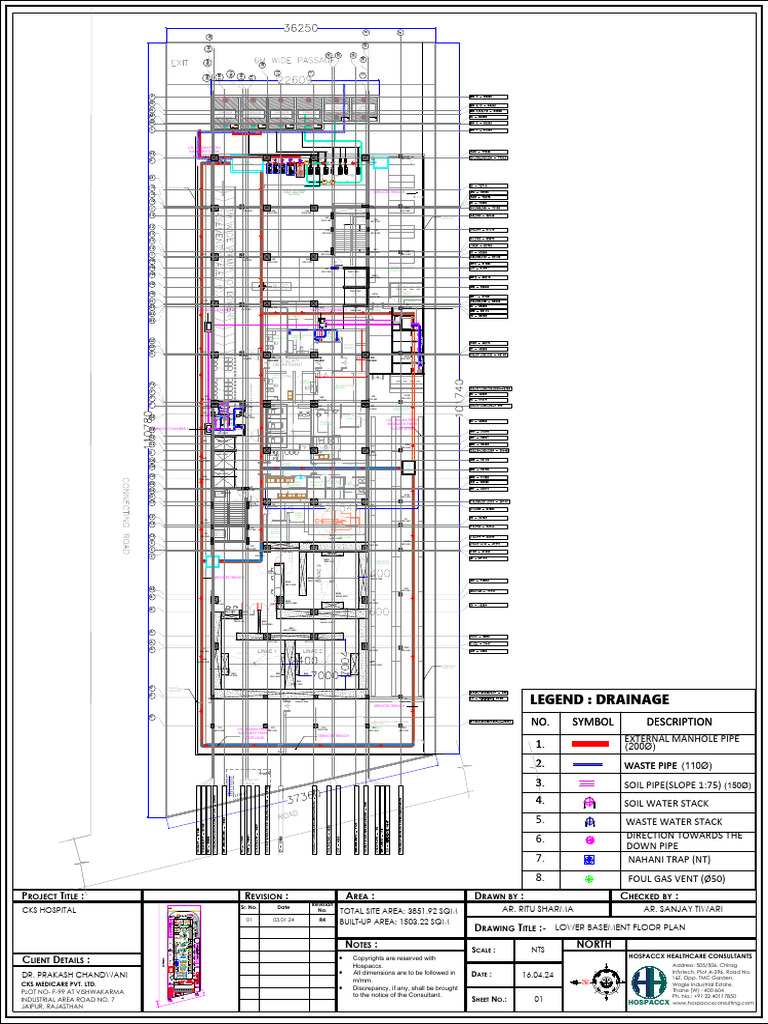Cks Hospital - Plumbing - Drainage (Lower Basement To Ground Floor) - 27.05.2024-Model | PDF ...