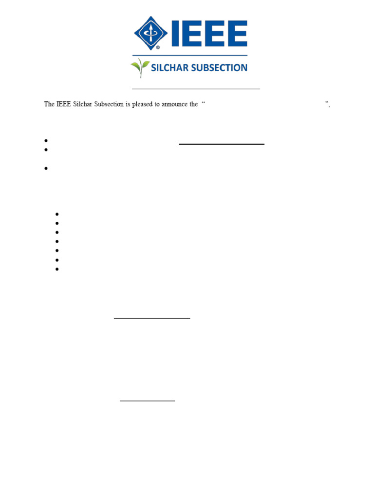 IEEE Silchar Subsection Student Summer Internship Program - 2025 (IS3IP ...