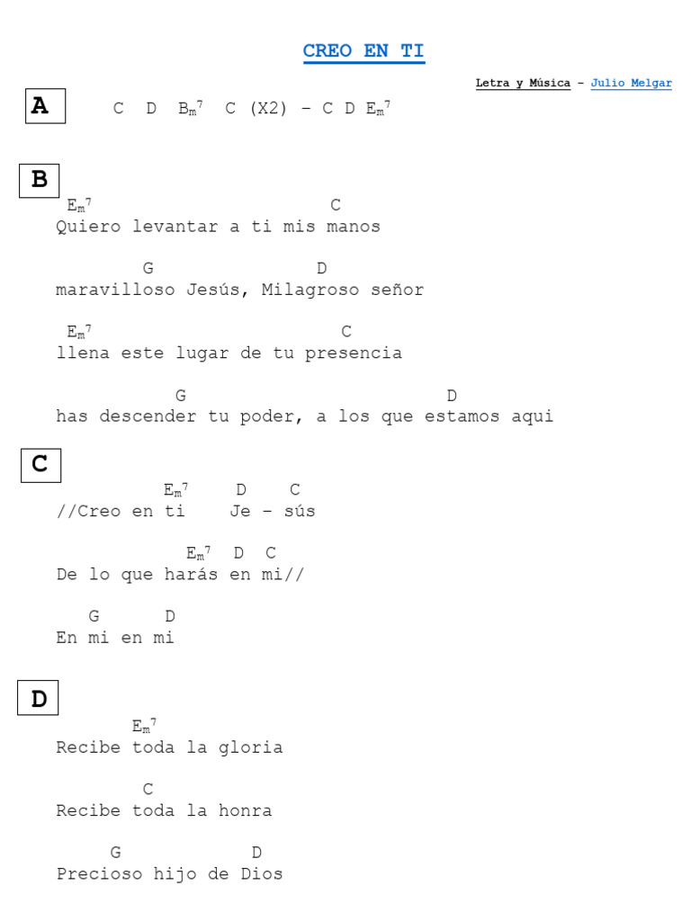 Creo en Ti - em | PDF