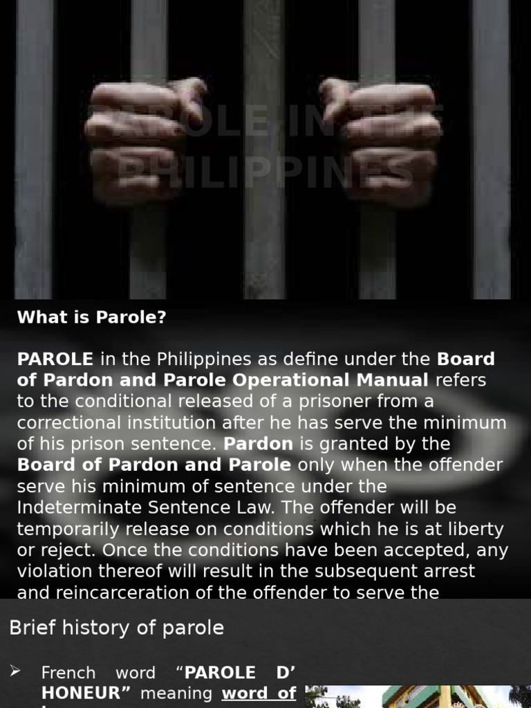Parole in The Philippines.r10 | PDF | Parole | Pardon